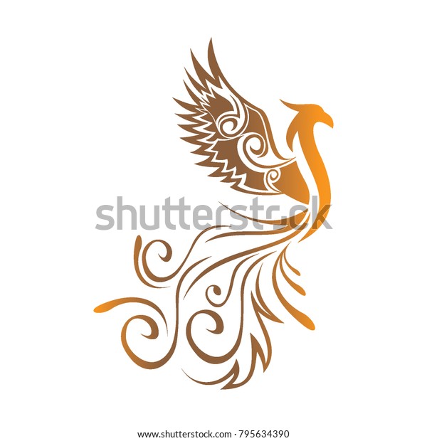 Phoenix Bird Logo Stock Vector (Royalty Free) 795634390 | Shutterstock