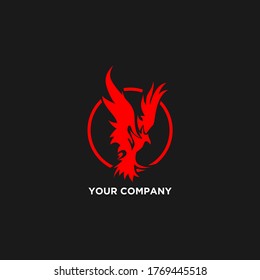 Phoenix Bird Red Colour Logo Symbol Stock Vector (Royalty Free ...