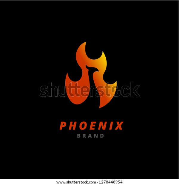 Phoenix Brand Logo Stock Vector (Royalty Free) 1278448954 | Shutterstock