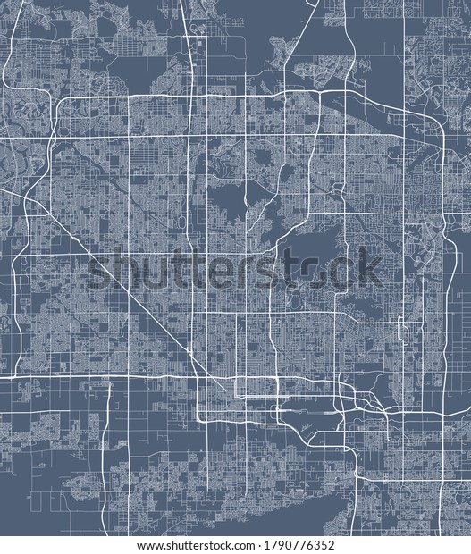Phoenix City Map Poster Map Phoenix Stock Vector (Royalty Free ...