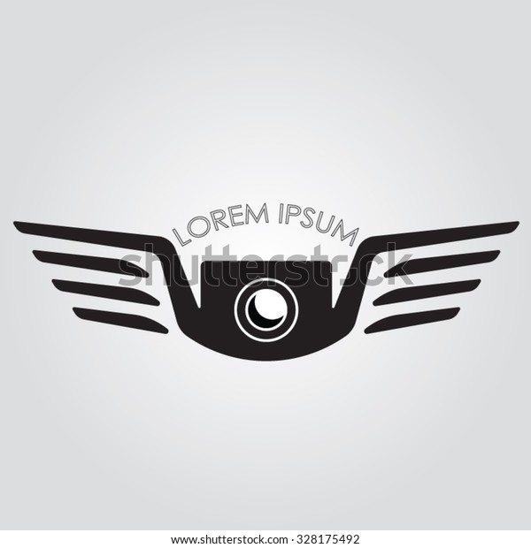 Phoenix Drone Logo Black Stock Vector (Royalty Free) 328175492 ...
