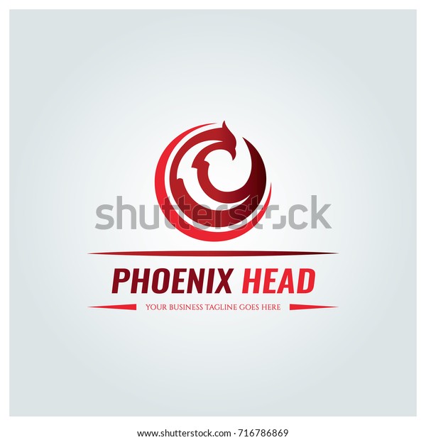 Phoenix Head Logo Design Template Vector 스톡 벡터(로열티 프리) 716786869 ...