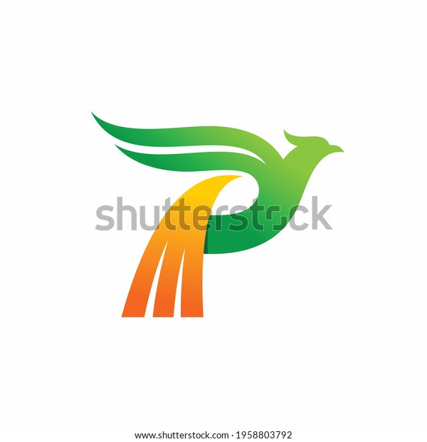 Phoenix Letter P Logo Phoenix Logo Stock Vector (Royalty Free ...