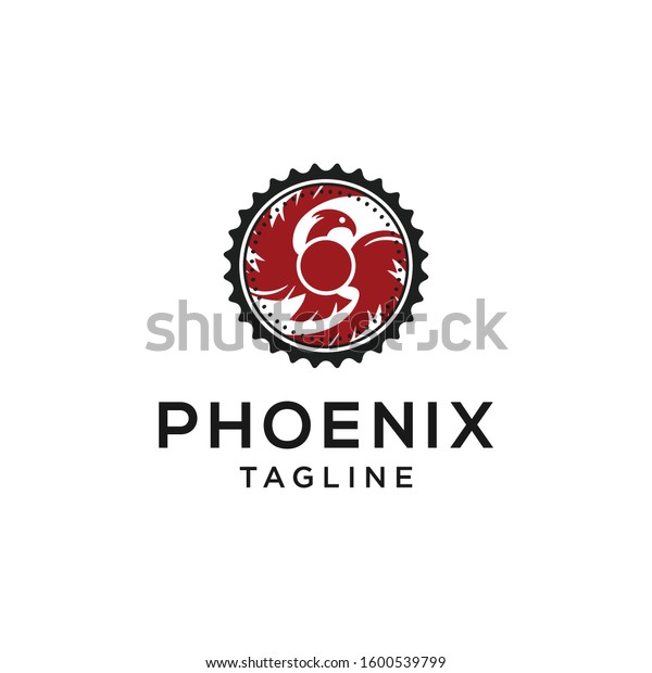 Phoenix Logo Design Badge Inspiration Stock Vector (Royalty Free ...