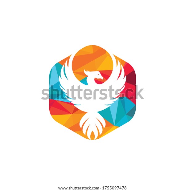 Phoenix Logo Design Creative Logo Mythological: เวกเตอร์สต็อก (ปลอดค่า ...