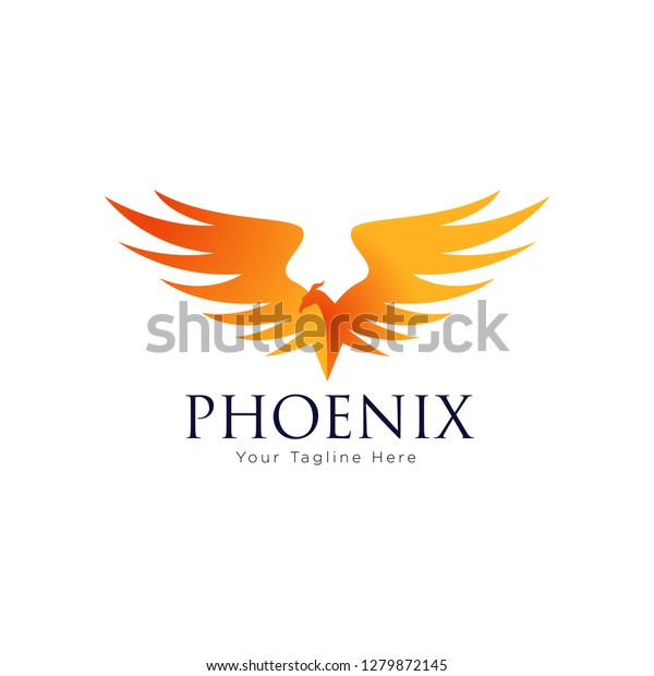 Phoenix rising Wings Logo design vector template. Luxury corporate ...