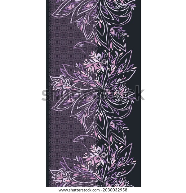 Phoenix Seamless Dotted Folk Art Colored Stock Vector (Royalty Free ...