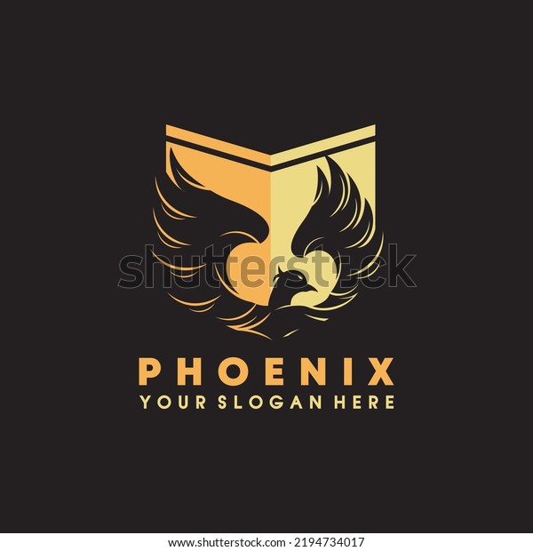 Phoenix Shield Logo Design Template Stock Vector (Royalty Free ...