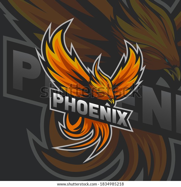 Phoenix Vector Illustration Esports Team Group Stock Vector (Royalty ...