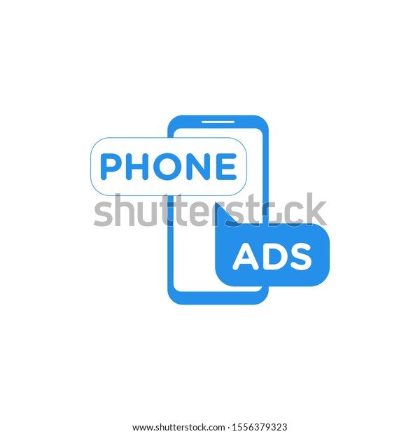 Phone Ads Logo Design Concept Stock Vector (Royalty Free) 1556379323 ...