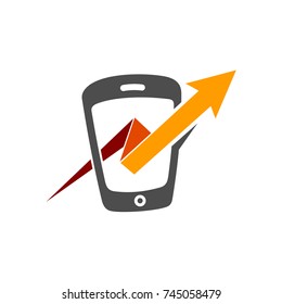 Phone Arrow Logo Stock Vector (Royalty Free) 745058479 | Shutterstock