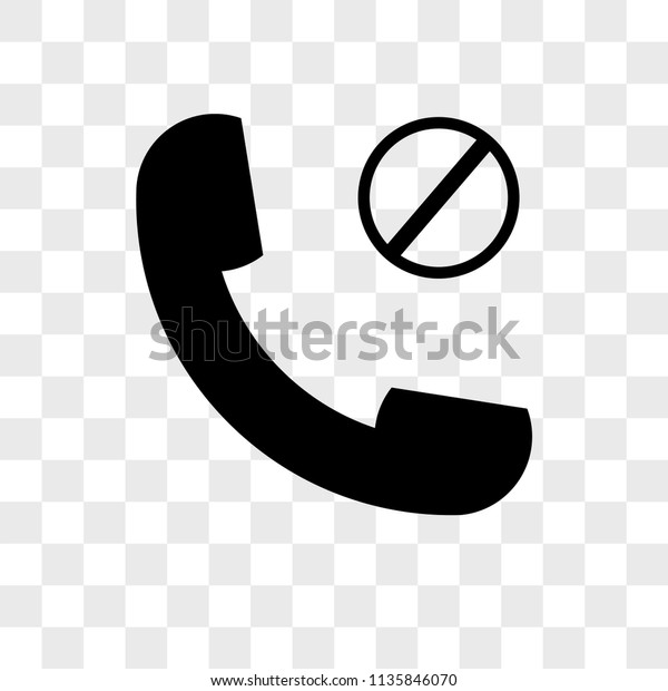 Phone Block Vector Icon On Transparent Stock Vector (Royalty Free ...