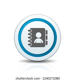 Phone Book Button Illustration Stock Vector (Royalty Free) 1240271080 ...