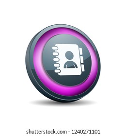 Phone Book Button Illustration Stock Vector (Royalty Free) 1240271101 ...