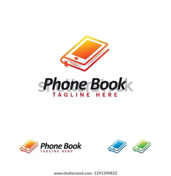 Phone Book Logo Designs Concept Vector Stock Vector (Royalty Free ...