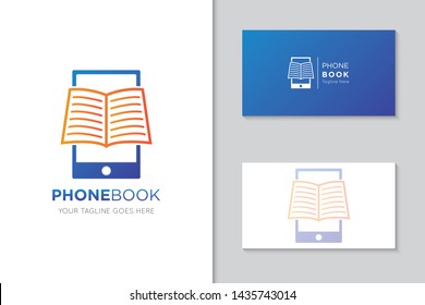 Phone Book Logo Icon Vector Illustration Stock Vector (Royalty Free ...