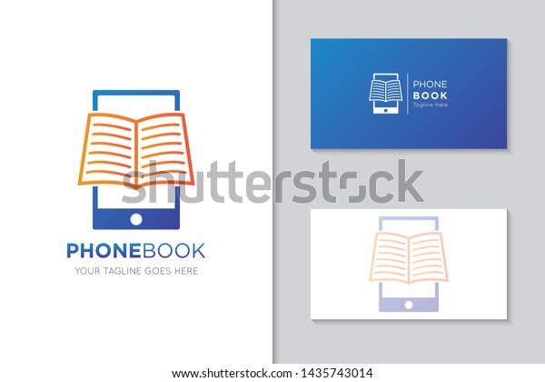 Phone Book Logo Icon Vector Illustration Stock Vector (Royalty Free ...