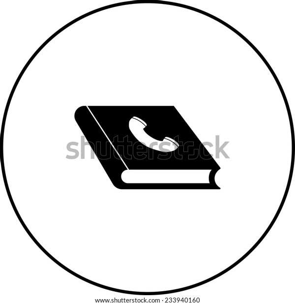 Phone Book Symbol Stock Vector (Royalty Free) 233940160