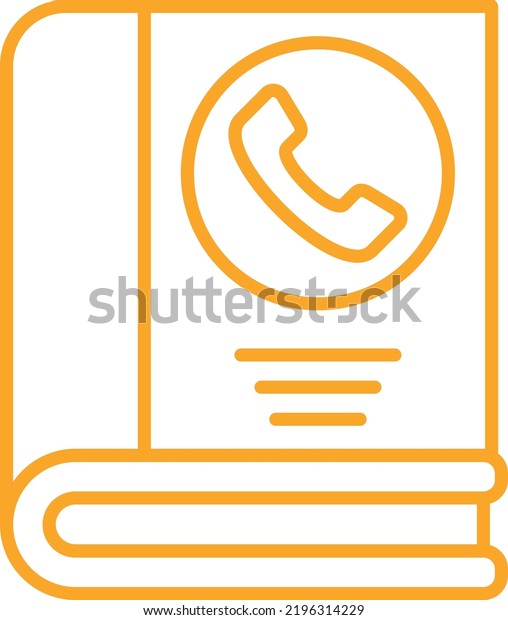 Phone Book Vector Icon Can Be Stock Vector (Royalty Free) 2196314229 | Shutterstock