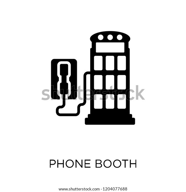 Phone Booth Icon Phone Booth Symbol Stock Vector (Royalty Free ...