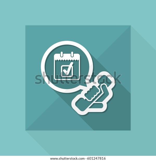 Phone Call Agree Date Stock Vector (Royalty Free) 601247816 | Shutterstock