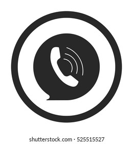 Phone Call Bubble Message Symbol Sign Stock Vector (Royalty Free) 525515527