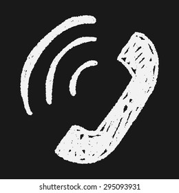 Phone Call Doodle Stock Vector (Royalty Free) 295093931 | Shutterstock