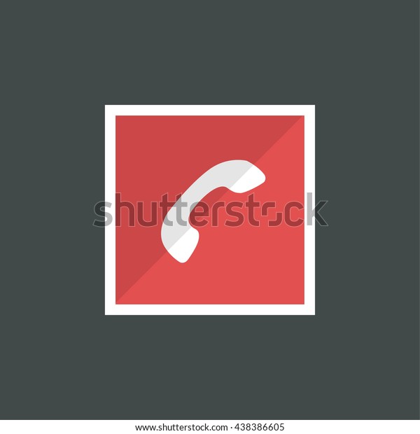 Phone Call Flat Design Stock Vector (Royalty Free) 438386605 | Shutterstock