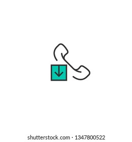 Phone Call Icon Design Interaction Icon Stock Vector (Royalty Free ...