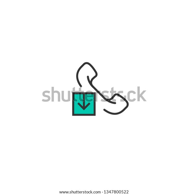 Phone Call Icon Design Interaction Icon Stock Vector (Royalty Free ...