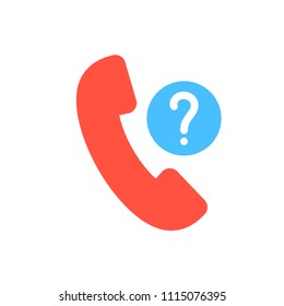 Phone Call Icon Technology Icon Question Stock Vector (Royalty Free ...