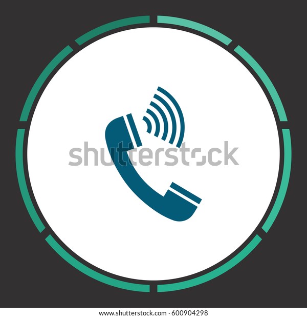 Phone Call Icon Vector Flat Simple Stock Vector (Royalty Free ...
