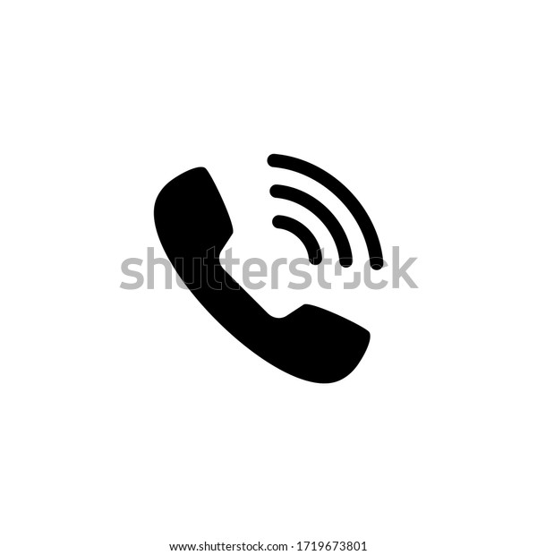 Vector de icono de llamada telefónica. Símbolo de icono de teléfono aislado