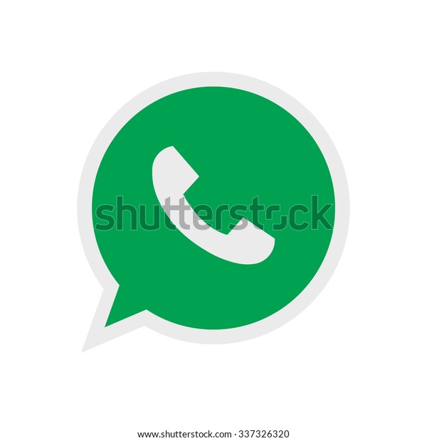 Phone Call Icons Green Speech Bubbles Stock Vector (Royalty Free ...