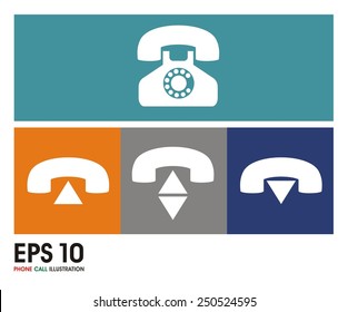 Phone Call Illustration Set Stock Vector (Royalty Free) 250524595 ...