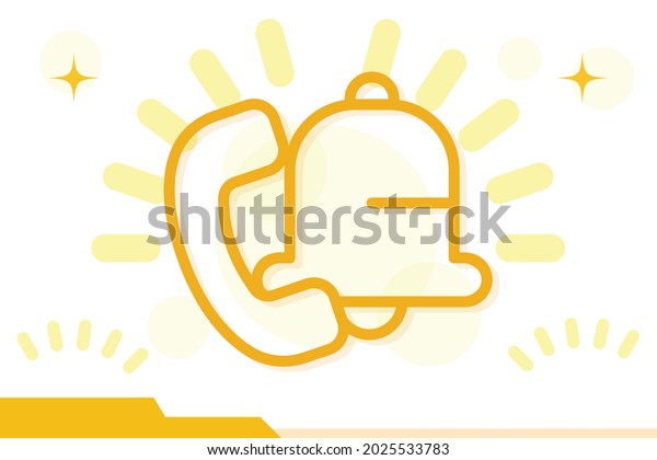 Phone Call Notification Icon Symbol Sign Stock Vector (Royalty Free ...