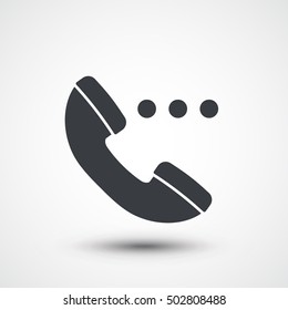 Phone Call Pending Icon Stock Vector (Royalty Free) 502808488 ...