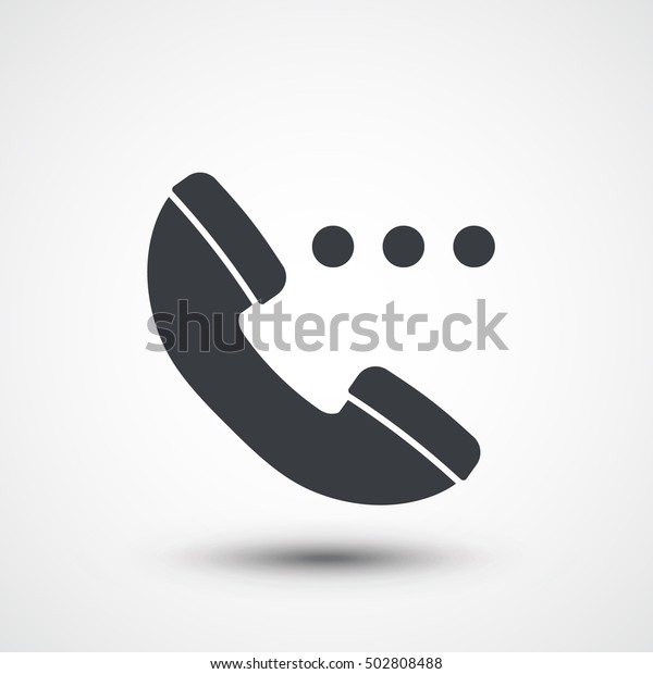 Phone Call Pending Icon Stock Vector (Royalty Free) 502808488 ...