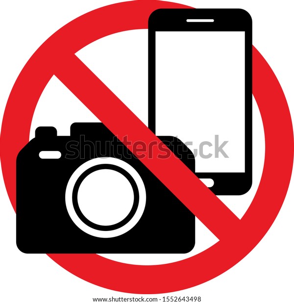 Phone Call Sound Camera Ban Sign Stock Vector (Royalty Free) 1552643498