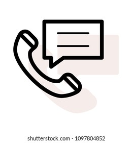 Phone Call Support Stock Vector (Royalty Free) 1097804852 | Shutterstock