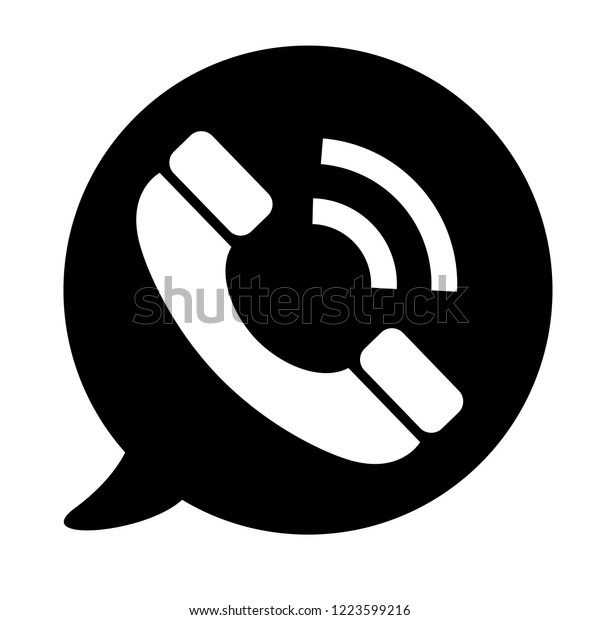 Phone Call Vector Icon Call Symbol Stock Vector (Royalty Free) 1223599216