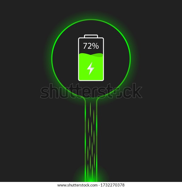 Phone Charging Animation Illustration Vector Stock Vector (Royalty Free ...