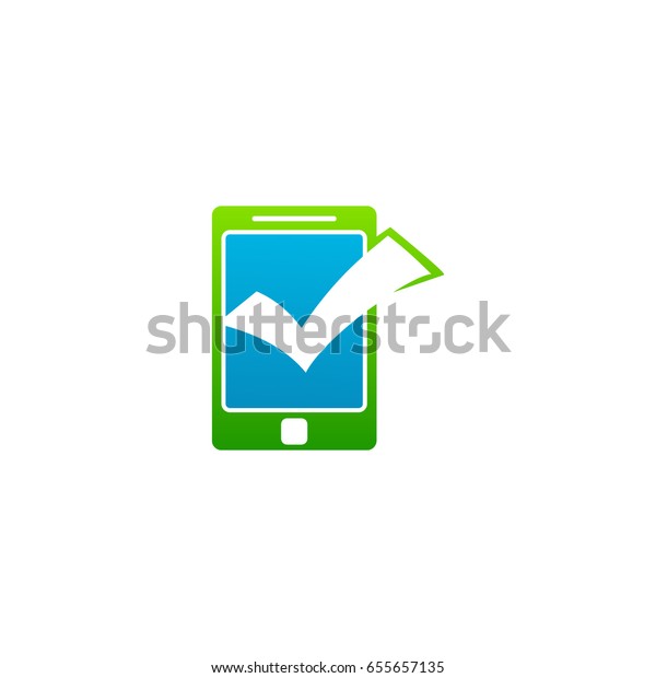 Phone Check Logo Template Design Stock Vector (Royalty Free) 655657135 ...