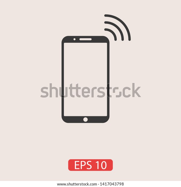 Phone Connection Icon Phone Wifi Icon Stock Vector (Royalty Free ...