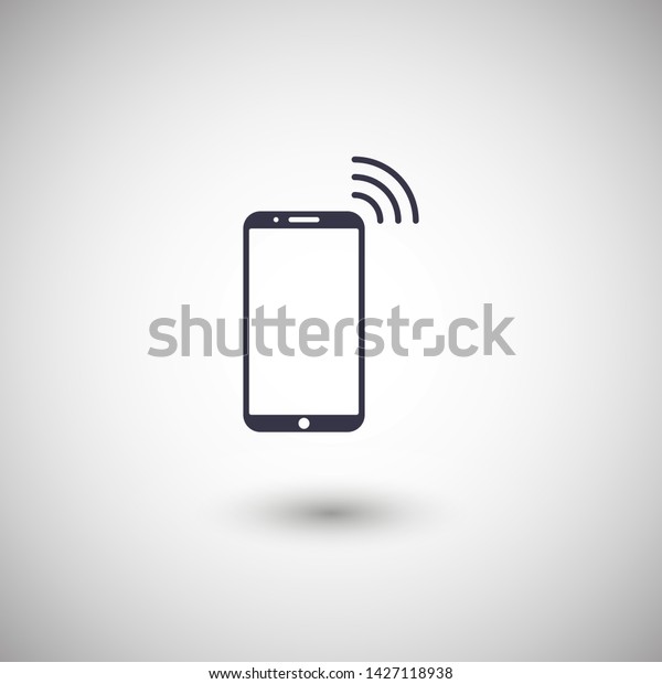 Phone Connection Icon Phone Wifi Icon Stock Vector (Royalty Free ...