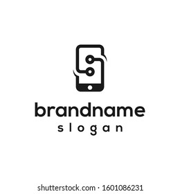 Phone Connection Logo Design Vector Stock Vector (Royalty Free ...
