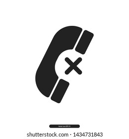 Phone Cross Icon Vector Illustration Logo Stock Vector (Royalty Free ...