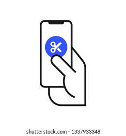 Phone Cut Icon Stock Vector (Royalty Free) 1337933348 | Shutterstock