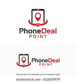 Phone Deal Point Logo Template Designs Stock Vector (Royalty Free ...