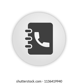 Phone Directory App Icon Button Stock Vector (Royalty Free) 1909711714 ...